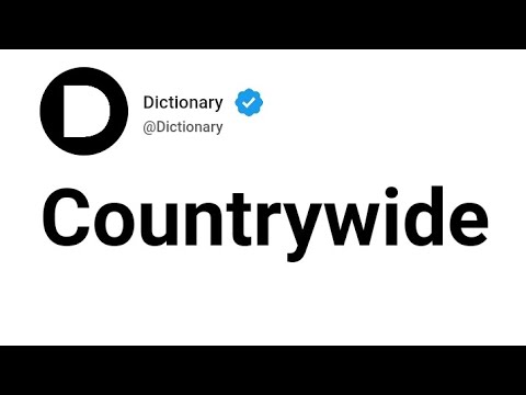 Countrywide Meaning In English