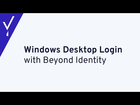Windows Desktop Login with Beyond Identity
