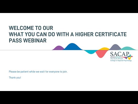 What you can do with a Higher Certificate pass | Webinar