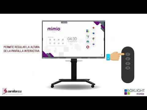 Pantallas Interactivas Boxlight Mimio con Rack Motorizado | Soroban Perú