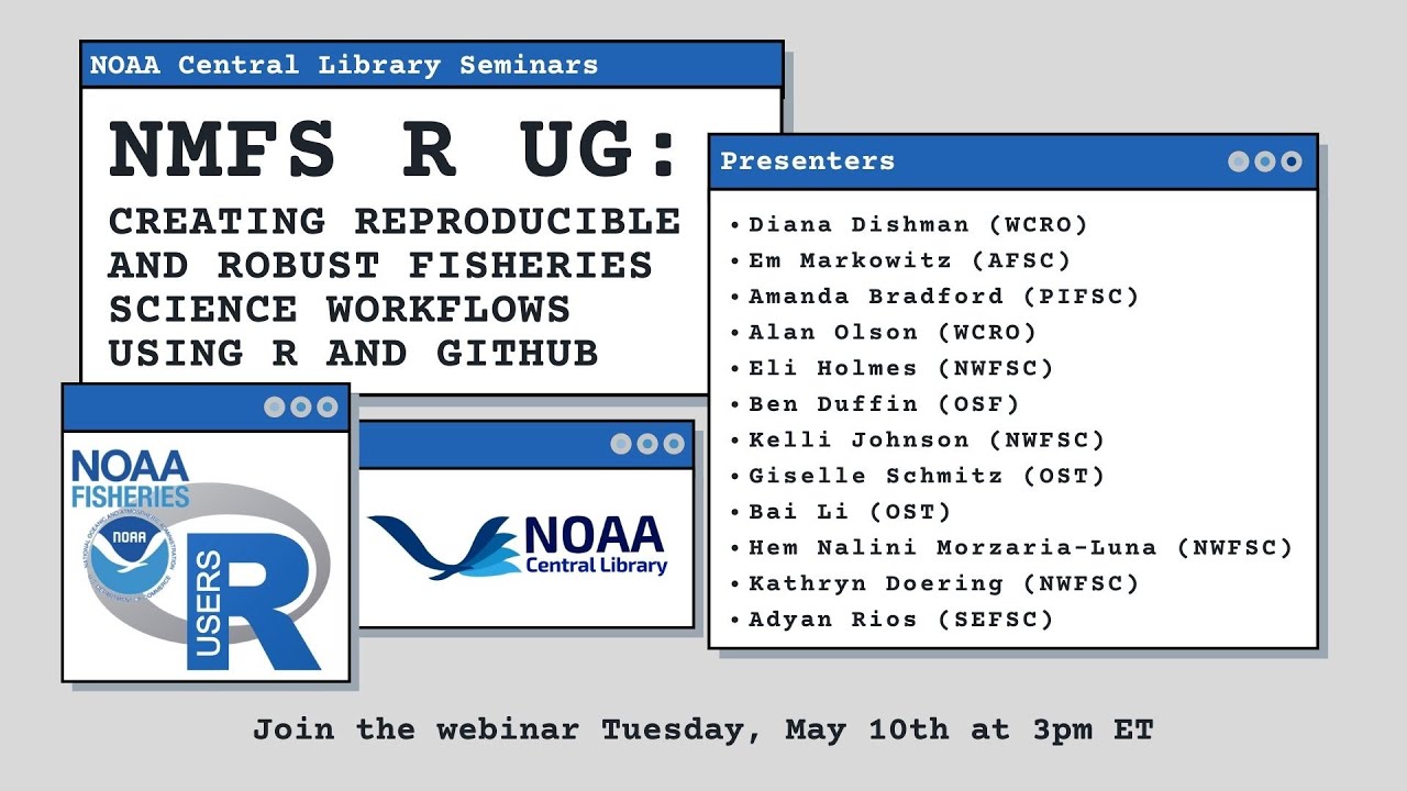 NMFS R UG  Creating reproducible and robust fisheries science workflows using R and GitHub