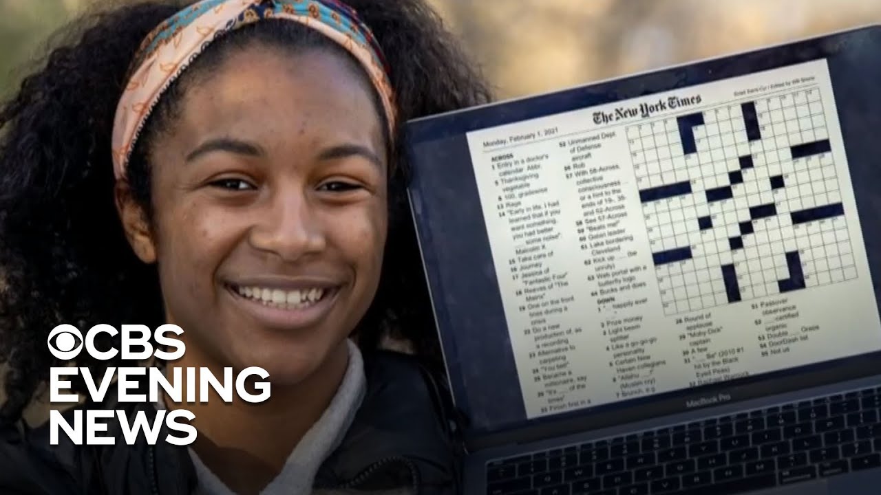 Teen blazes trail with crossword puzzle passion