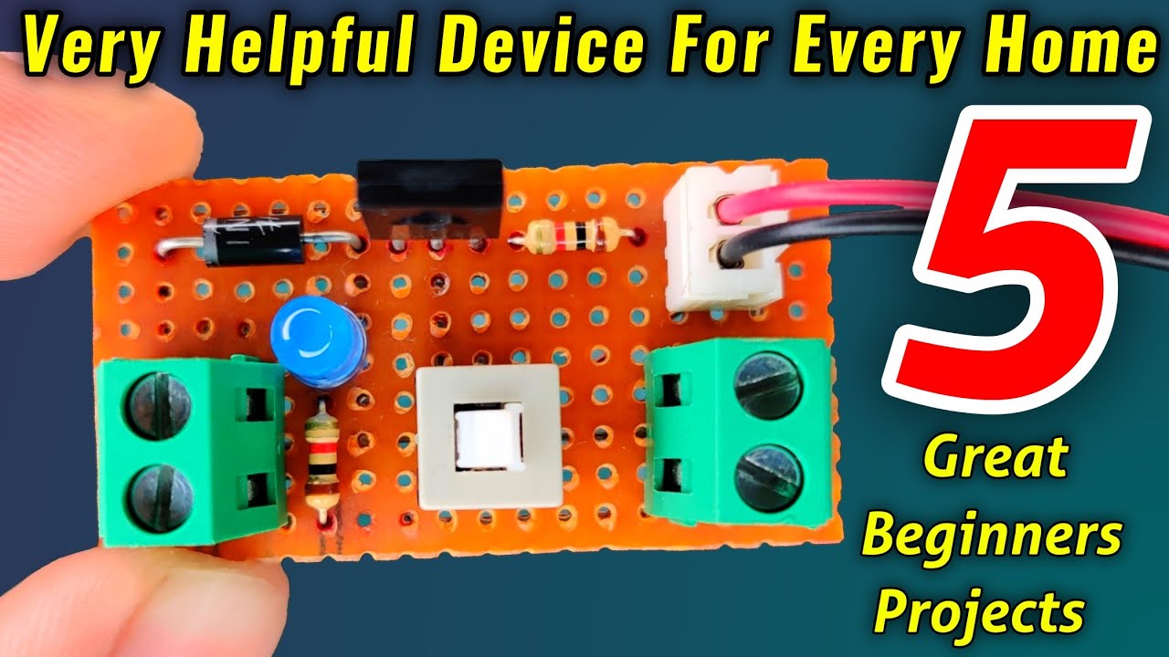 5 helpful Electronic Projects for Beginners 2024