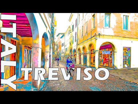 City of contrasts🇮🇹, hidden gem in Venetian region;Treviso Walking Tour Part 2 walking in January 4K