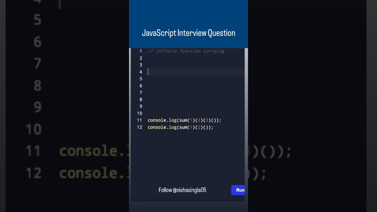 Infinite Currying Function 🔥​@NishaSingla