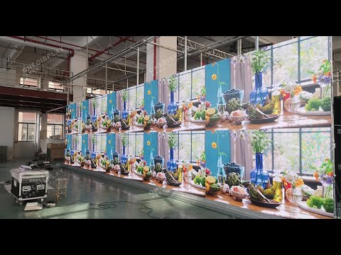 200m² O-Tile Series P2.6 Ultra Thin Indoor LED Screens ship to USA
