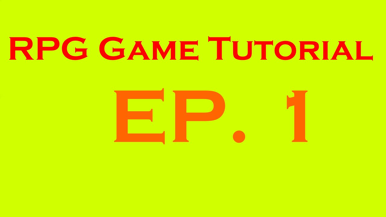 Java RPG Tile Game Tutorial EP.1