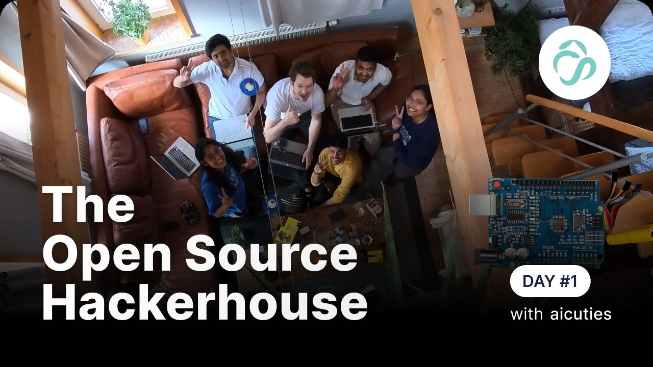 Building #opensource  AI at a Hackerhouse for sensor data | aicuflow #hackathon  #esp32 #arduino