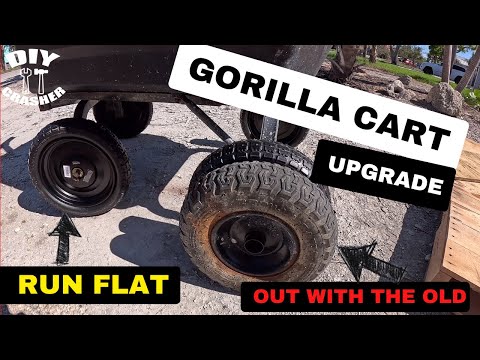 Are You Tired of FLAT TIRES on Your Garden Gorilla Cart?
