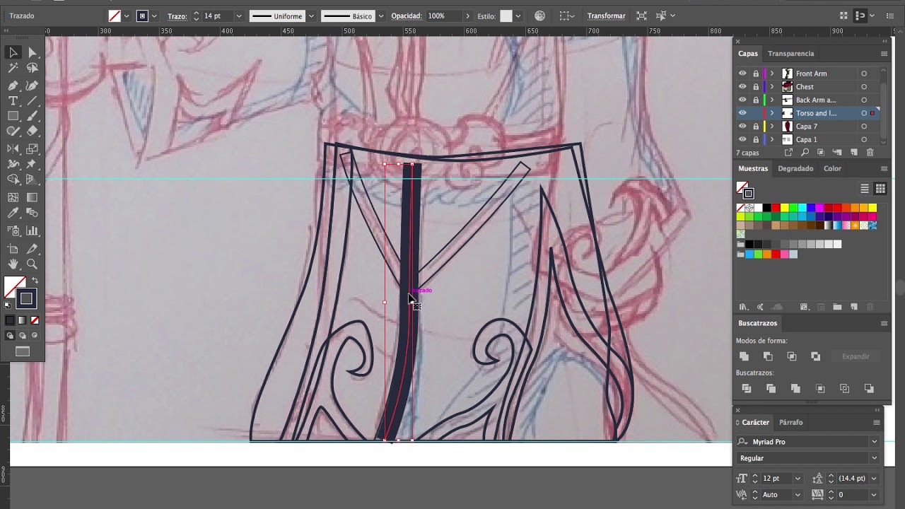 Como hacer un personaje complejo Tutorial Adobe Ilustrador