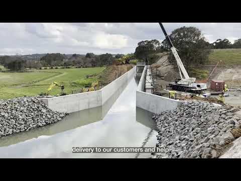 Flume structure in our Macalister Irrigation District