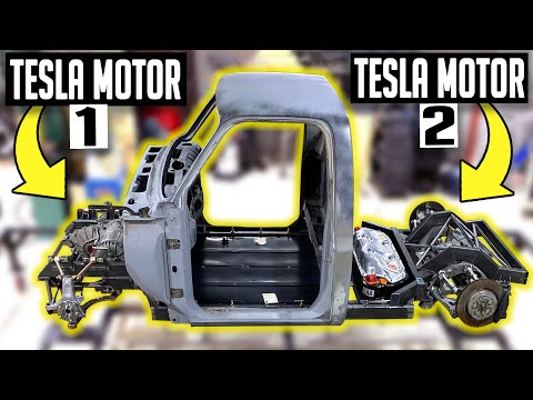 1985 Chevy C10 Square Body Getting Twin Tesla EV Motor Swap Already ...