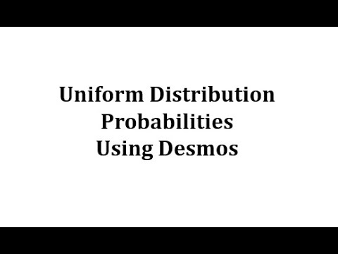 Uniform Distribution Probabilities Using Desmos | Math Help from ...