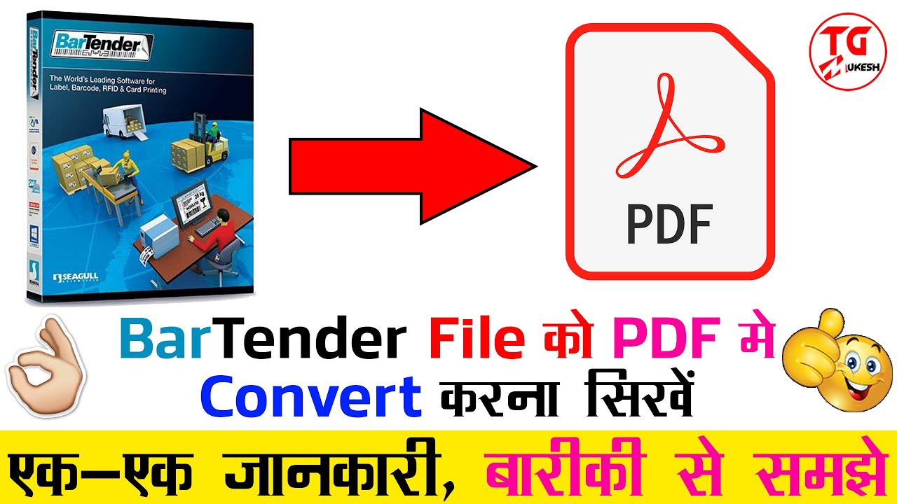 How to create PDF file in BarTender labeling software | How to create PDF in BarTender Software