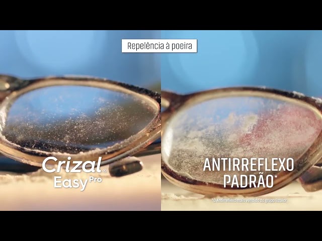 Lente Antirreflexo Crizal Easy Pro Blue UV | Univisão Ótica