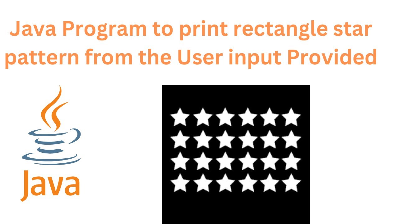 Java Program to Print Rectangle star Pattern