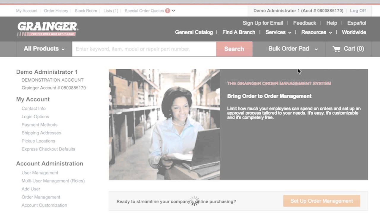 Order Management System (OMS) Express Set-Up