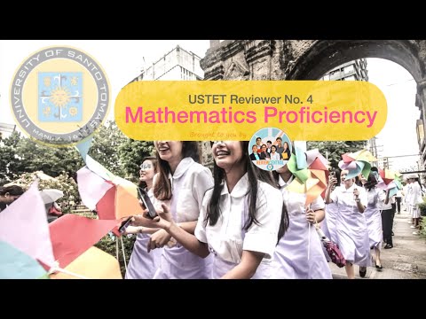 USTET Reviewer No. 4: Mathematics Proficiency | #reviewcentral #ustet #ust #freereviewer