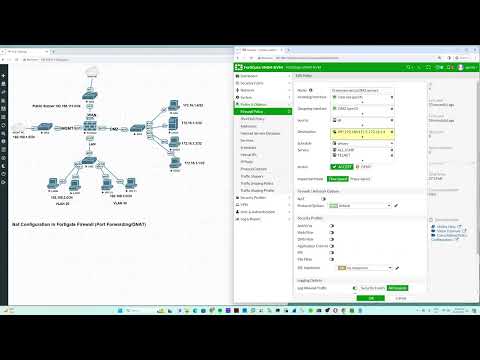 DAY 4 | Part 2 | Nat Configuration in FortiGate Firewall | Port Forwarding and DNAT (Virtual IP)