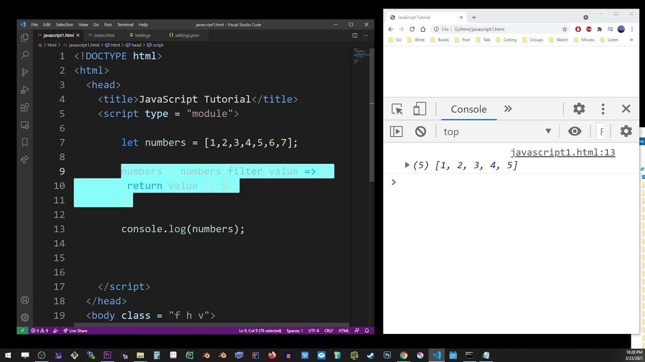 Remove Item or Value From JavaScript Array (JS Array Delete Value)