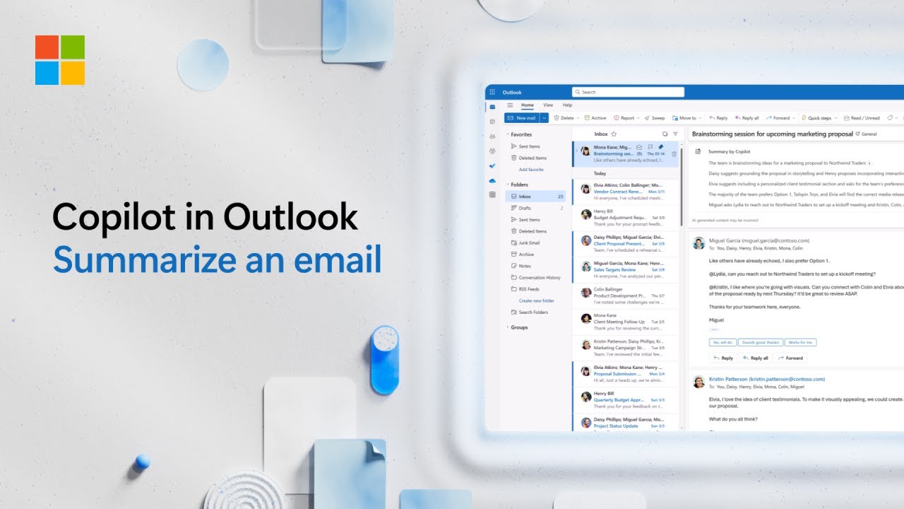 Summarize an email with Copilot | Microsoft Copilot Tutorial