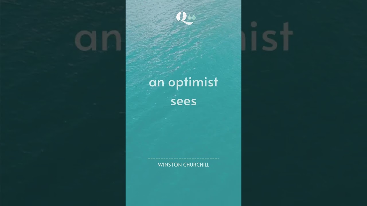 Optimist vs. pessimist... WINSTON CHURCHILL #shorts #OpenQuote