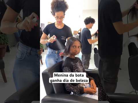 Menina da bota ganha dia de beleza #meninadabota