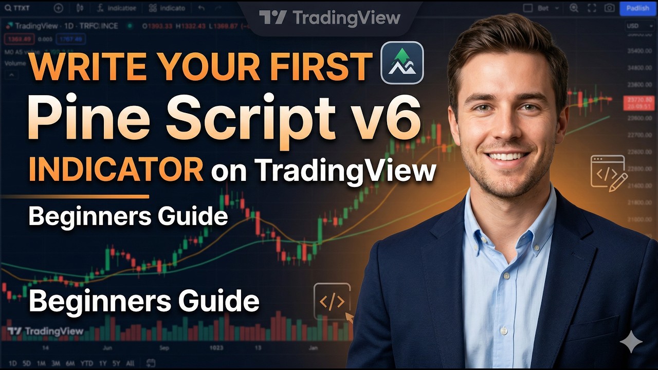 Write Your First Pine Script v6 Indicator on TradingView | Beginners Guide [Free]