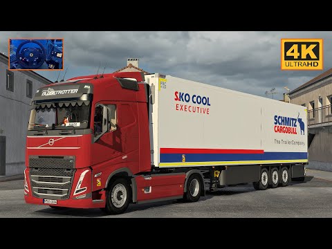 Volvo FH5 FH13 500 | Florence - Nice | ETS2 Gameplay 4K + wheel cam