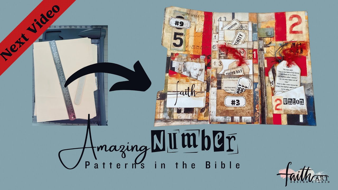 Amazing Number Patterns in the Bible Digital Junk Journal-  Making a flip flop Junk Journal!