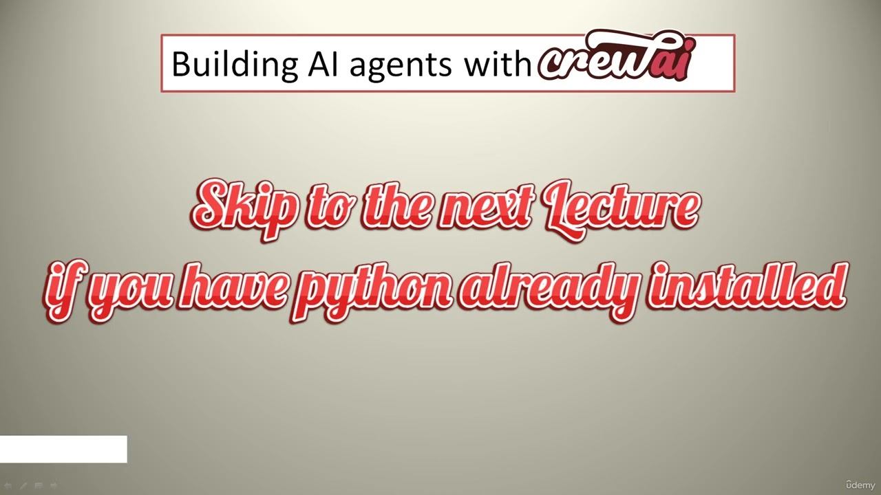4.2 - Installation and Setup: Python for Crew AI