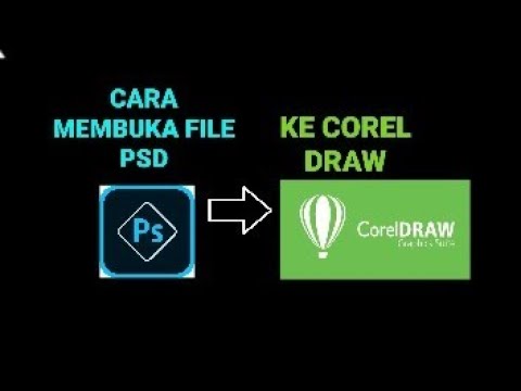 CARA MUDAH BUKA FILE PSD DICOREL DENGAN IMPORT