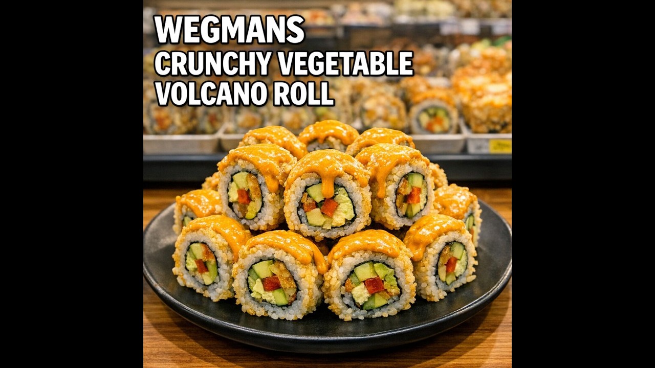 Wegmans Crunchy Vegetable Volcano Roll