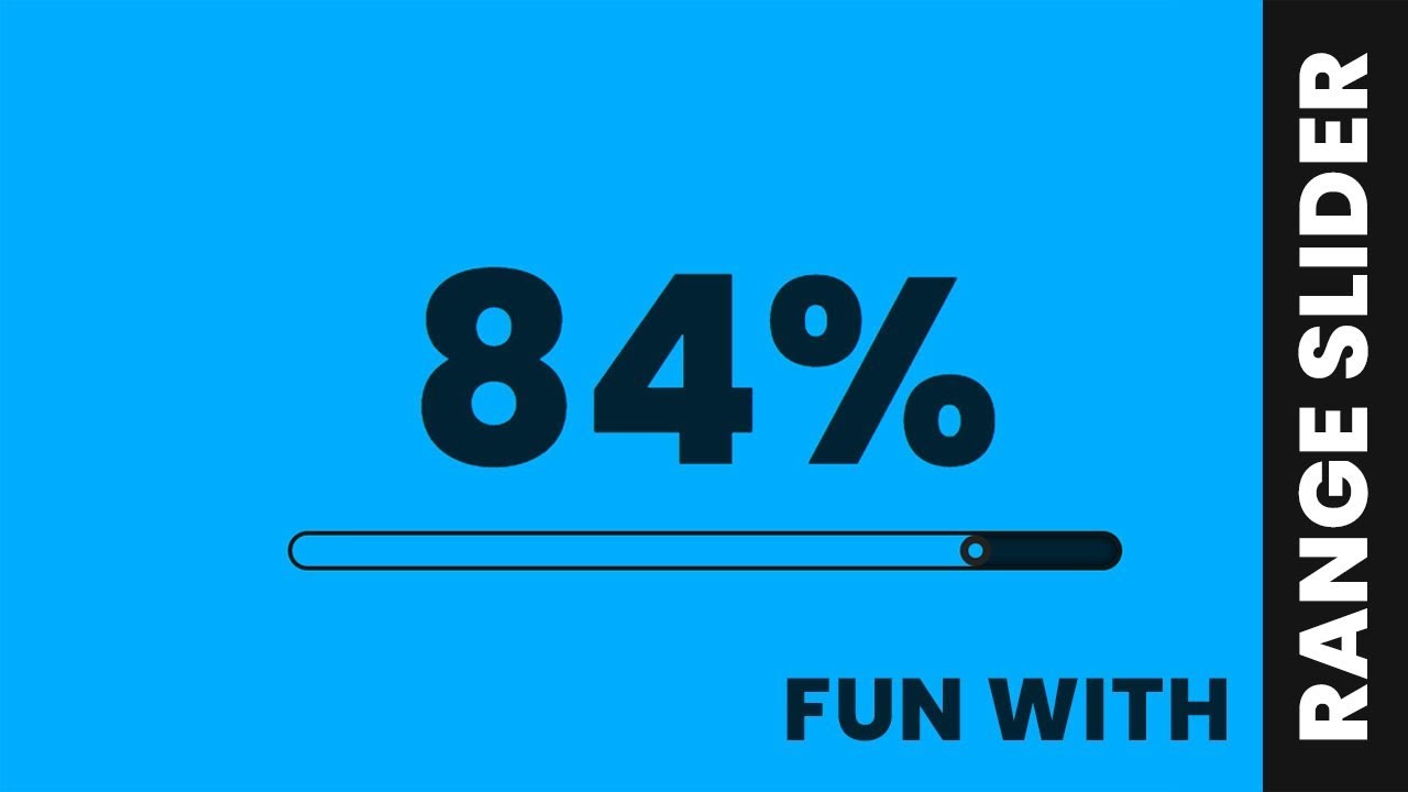 Fun With Range Slider | CSS Custom Range Slider Using Html CSS and Javascript