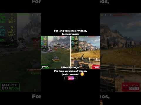 GTX 1050 Tİ Vs RX 550 World Of Tanks