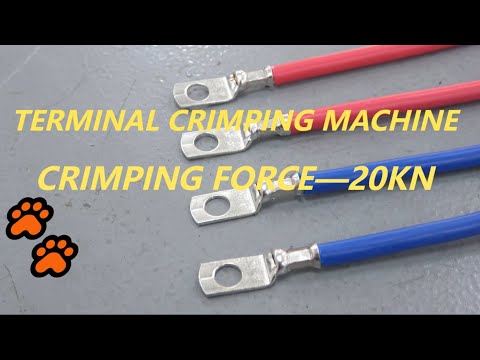 BZW-2T-C Terminal Cable Lug Crimping Machine 20KN Crimping Force 30/40mm Stroke