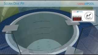 Diving pit for public pools with a movable floor by Variopool BV.