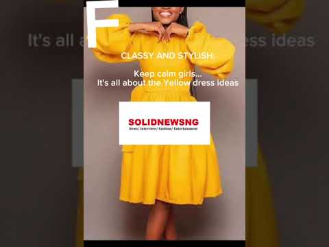 FASHION & STYLE: Classy and Stylish, Yellow Dress Ideas