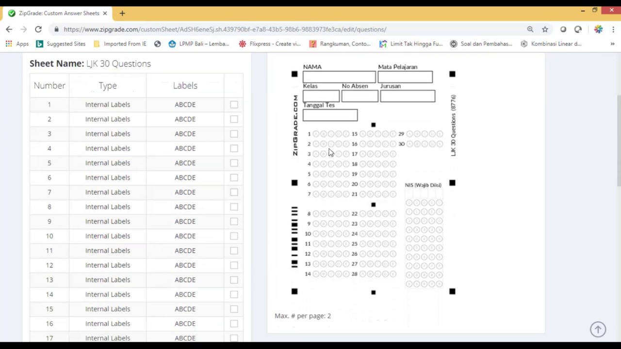 VIDEO TUTORIAL ZIPGRADE| MEMBUAT LEMBAR JAWABAN SISWA/ LEMBAR JAWABAN KOMPUTER (LJK) DENGAN ZIPGRADE