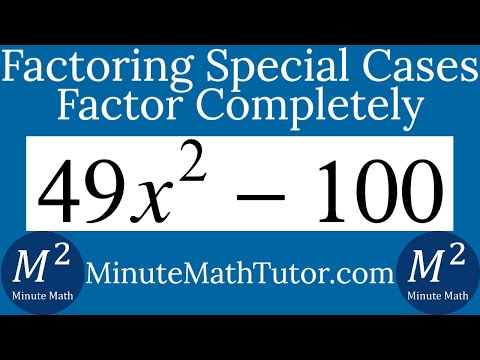 Factor 49x^2-100