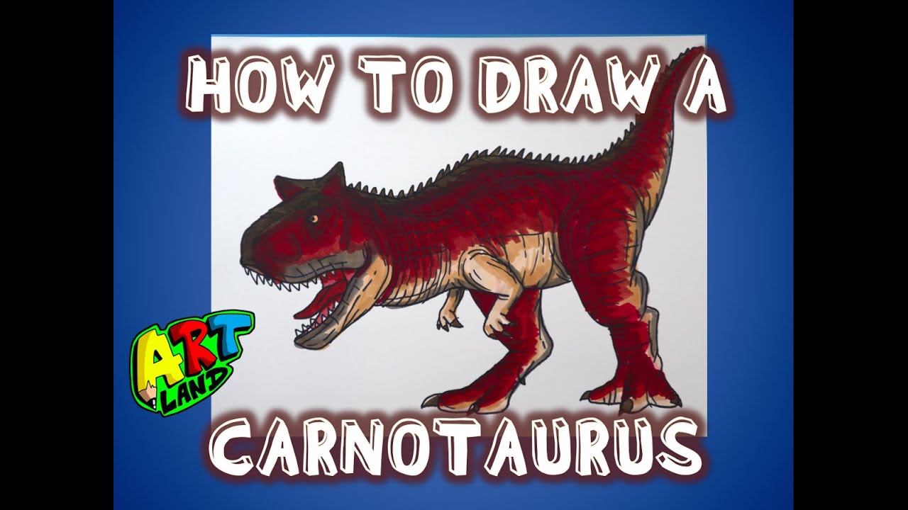 How to Draw a CARNOTAURUS