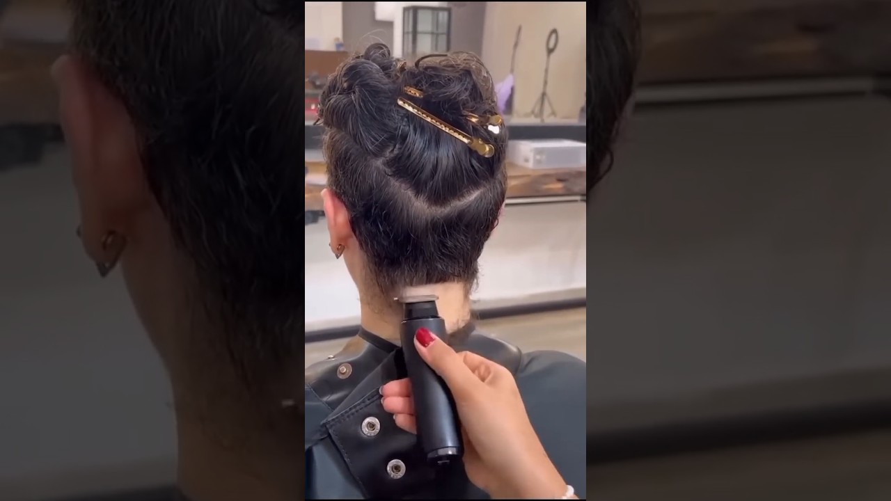 Korean Pixie haircut by trimmer🎀#trending #pixiehaircut @LuxyHair
