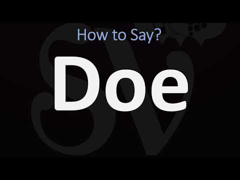 How to Pronounce Doe? (CORRECTLY)