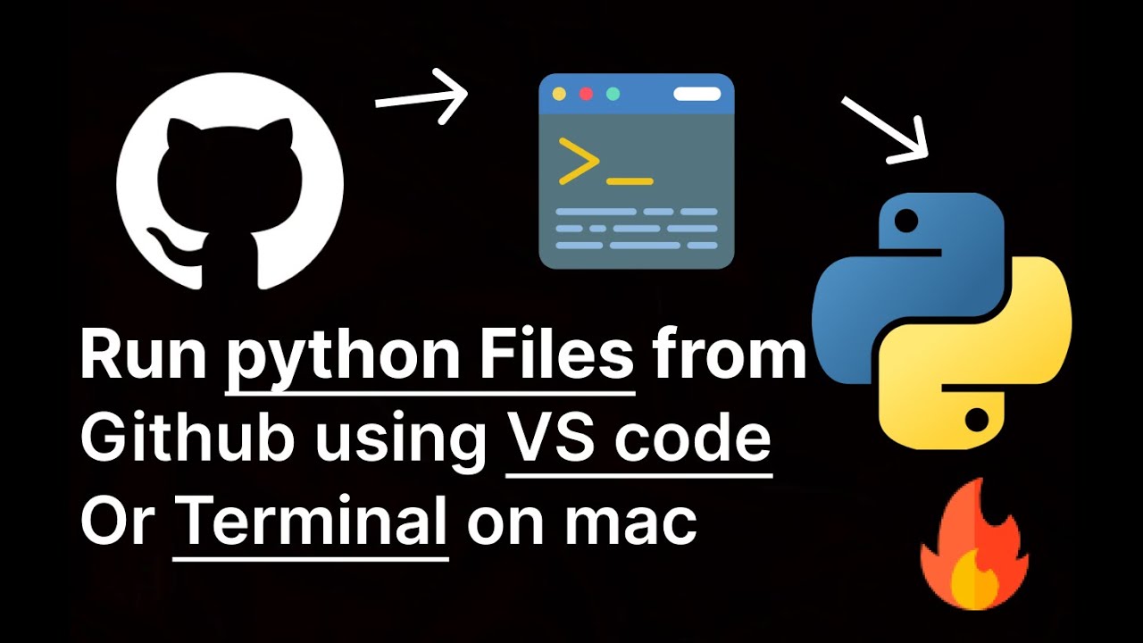 Easy Methods to run python files from Github using VS Code and terminal on mac | How to use terminal