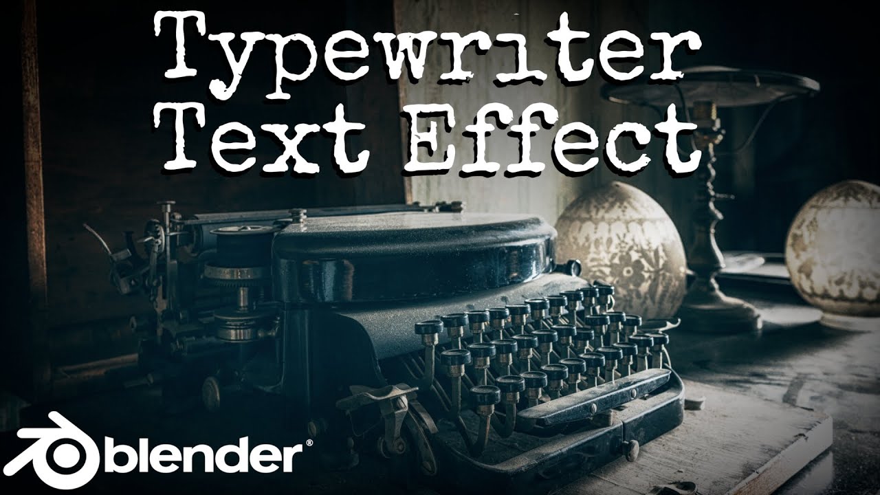 Typewriter Text Animation Effect (Blender Tutorial)