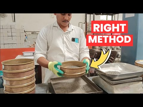 Sieve analysis of fine aggregates test | Sieve analysis Calculations