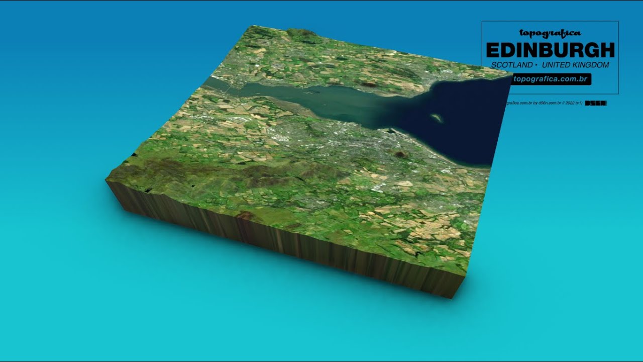 EDINBURGH TOPOGRAFICA 3D MAP