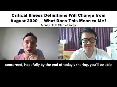 Critical Illness Definitions Will Change from 26 August 2020 — What Does This Mean to Me?