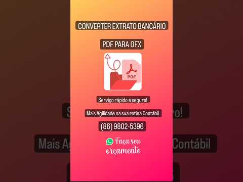 Converter Extrato Bancário PDF para OFX