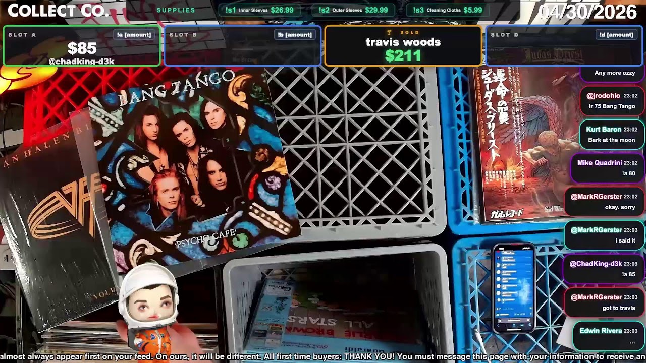 LIVE Vinyl Record Sale (Thursday, 04/30/2026)